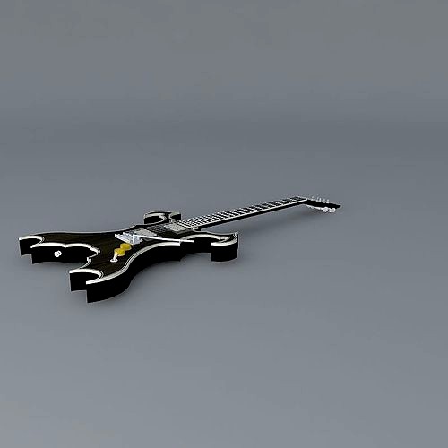 The black widow guitar 3d model