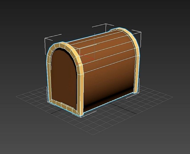 Low-Poly Chest 3d model