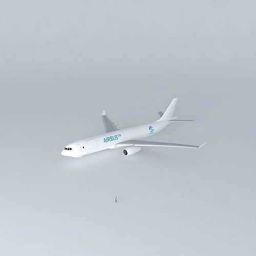 Airbus A330-200F Template 3d model