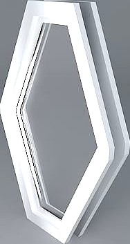 Octogan Window 3d model