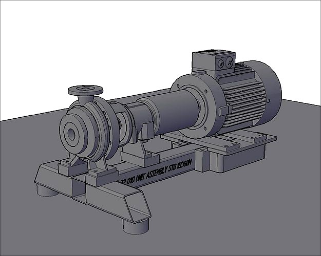 Sulzer pump 3d model