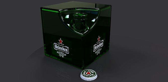 Heineken cube 3d model