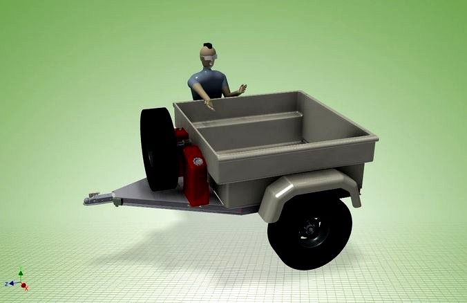 Jeep Trailer Off-Road 3d model