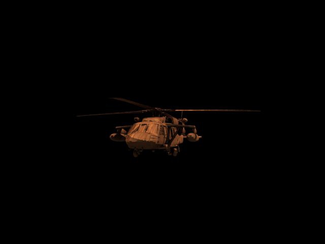 UH-60 Blackhawk Helicopter 3d model