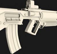 ISA Assault Rifle 3d model