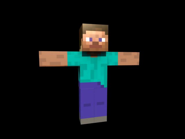 Minecraft Steve 3d model