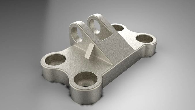 GE jet engine bracket 3d model