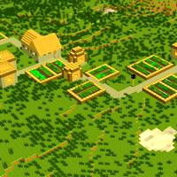 Minecraft map(With Textures) 3d model