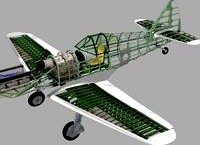 Airplane Skeleton 3d model