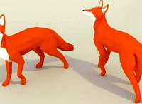 Low Poly Fox 3d model