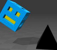 Geometry dash 3d model