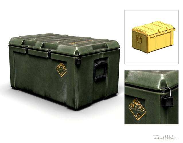 Military LOOT Weapon Case PBR 3d model