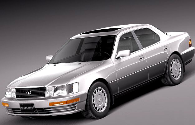 Lexus LS 400 1989 to 1994 3D Model