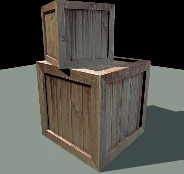Wooden crate 3D Model