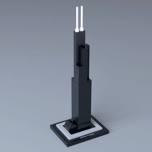 Lego Architecture Willis Tower 21000 3d model
