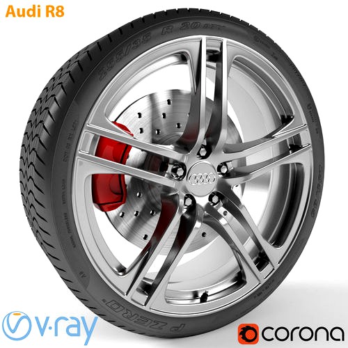 Audi R8 Wheel 3d model