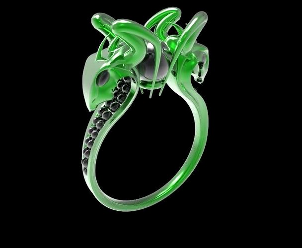 snakes ring | 3D model