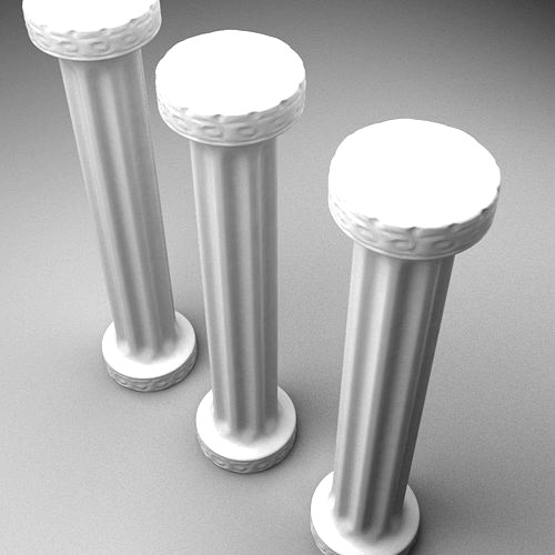 Stylized Greek Pillar 3d model