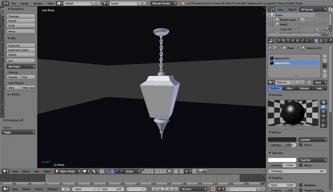 Hanging Light 3d model