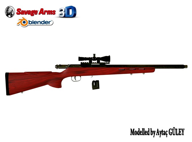 Savage Weapon 3D Model