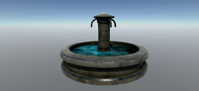 Fountain Set 2 - Unreal - Unity 3d model