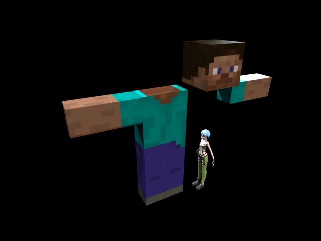 Minecraft Steve 3d model