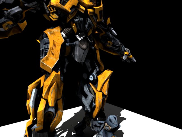 Bumblebee Transformer Skin Animation 3d model