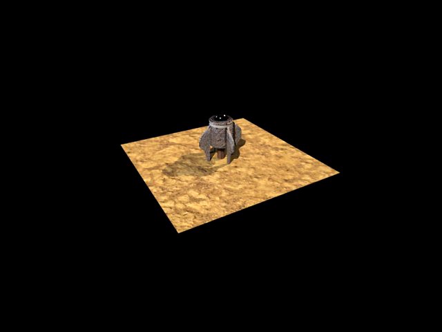 Medieval-style teleport beacon 3d model