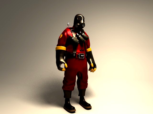 Team Fortress Pyro 3d model