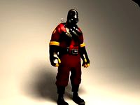 Team Fortress Pyro 2 (VRay) 3d model