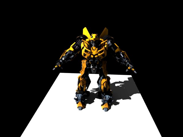 Bumblebee Transformer Skin Animation 3d model