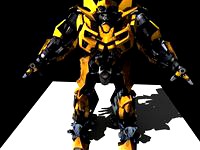 Bumblebee Transformer Skin Animation 3d model