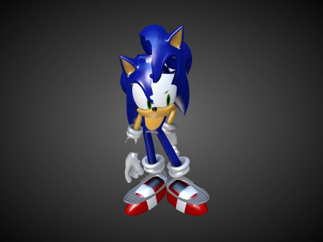 Sonic the Hedgehog 3d model