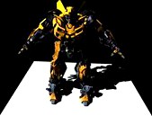 Bumblebee Transformer Skin Animation 3d model