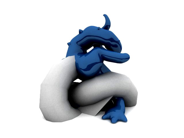 Clumsy Dragon - Light Variant (VRay) 3d model