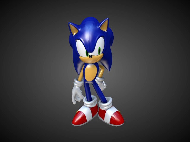 Sonic the Hedgehog 3d model