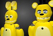 Spring freddy and spring bonnie 3d model