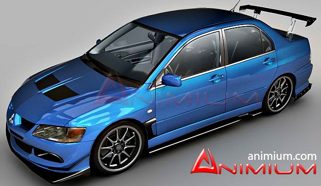 Lancer Evolution IX 3d model