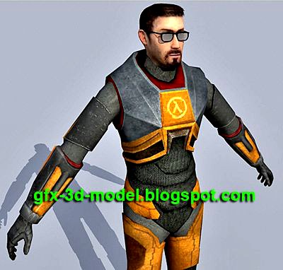 Gordon Freeman Game Character 3d model