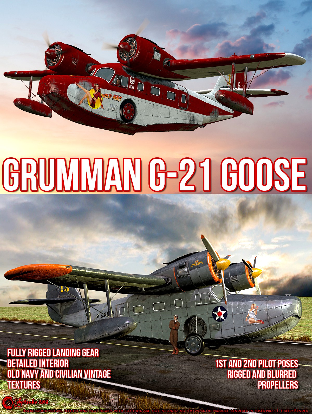 Grumman Goose 3d model