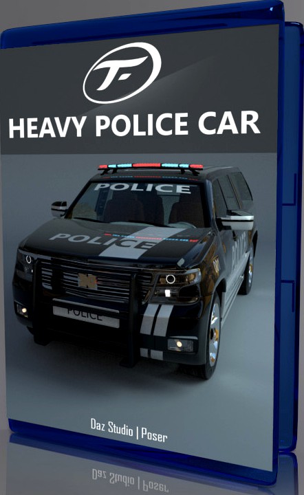 Heavy Police Car 3d model