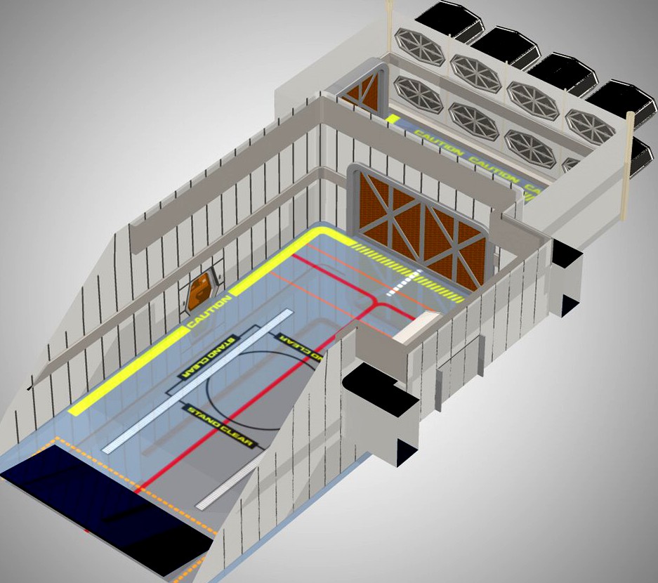 Chariot Cargo Bay for Poser 3d model