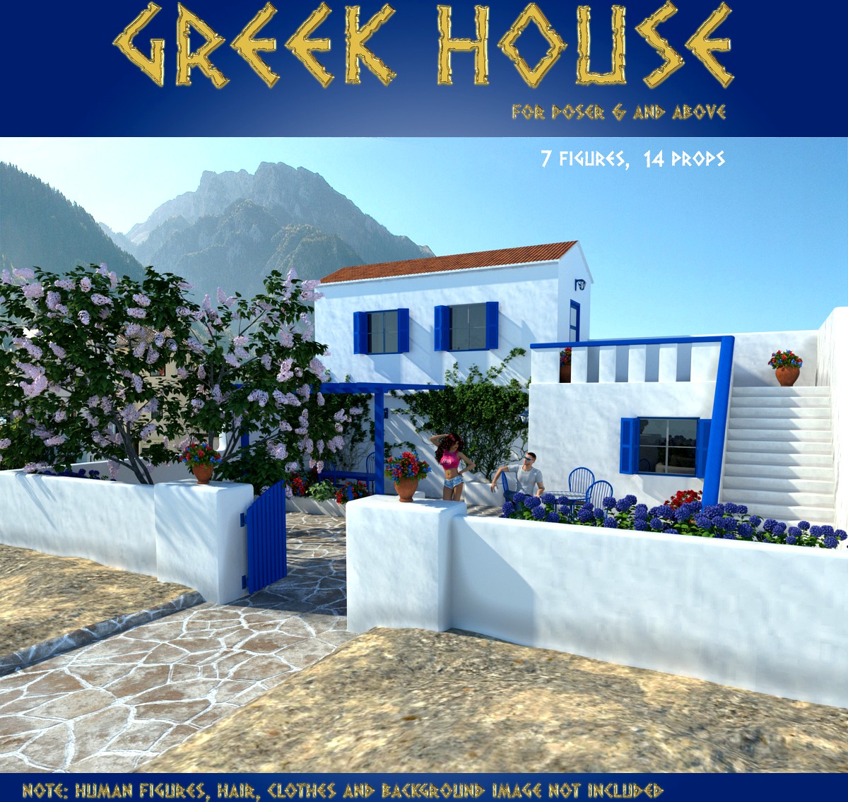 AJ Greek House 3d model