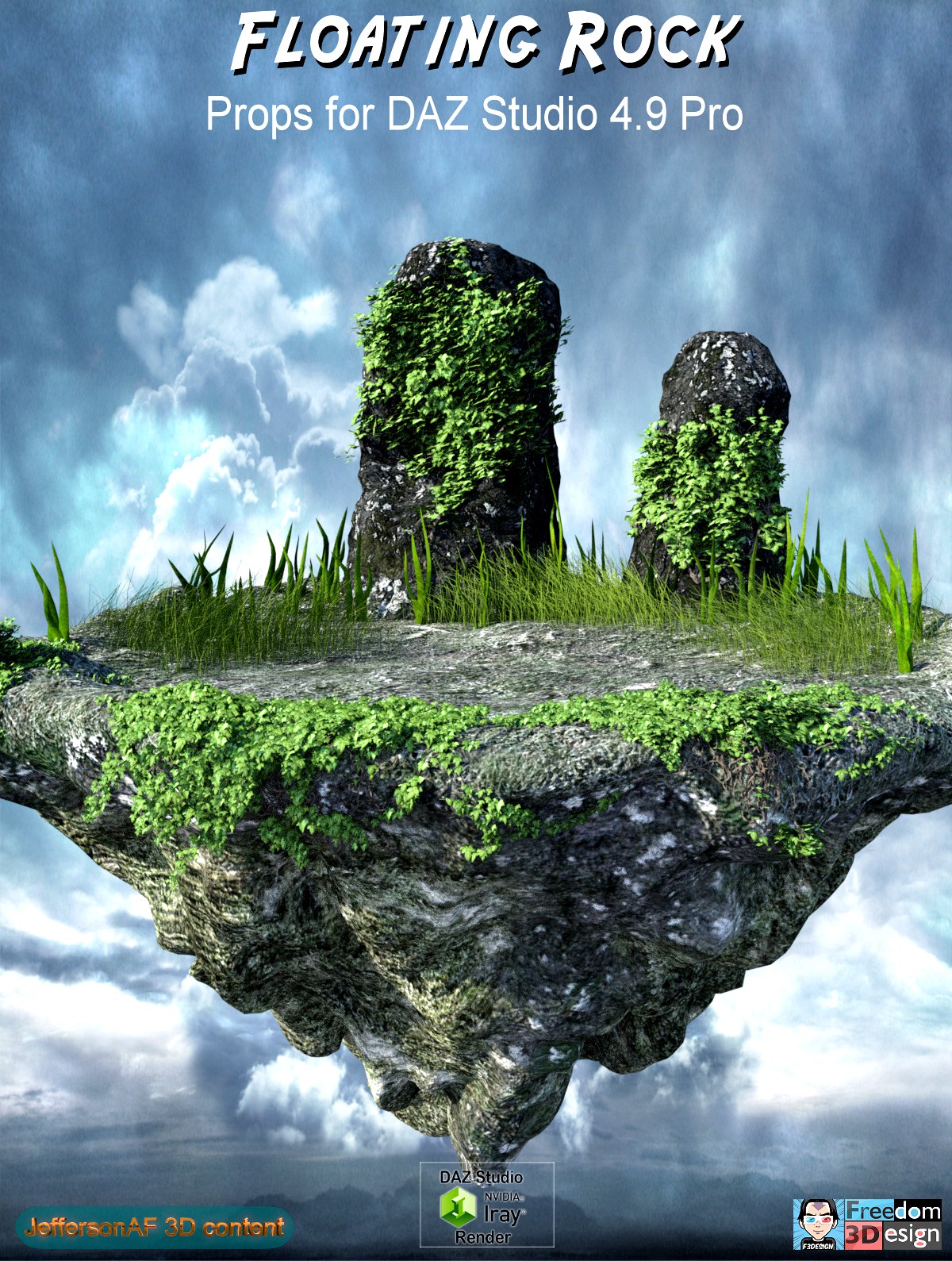 Floating Rock 3d model
