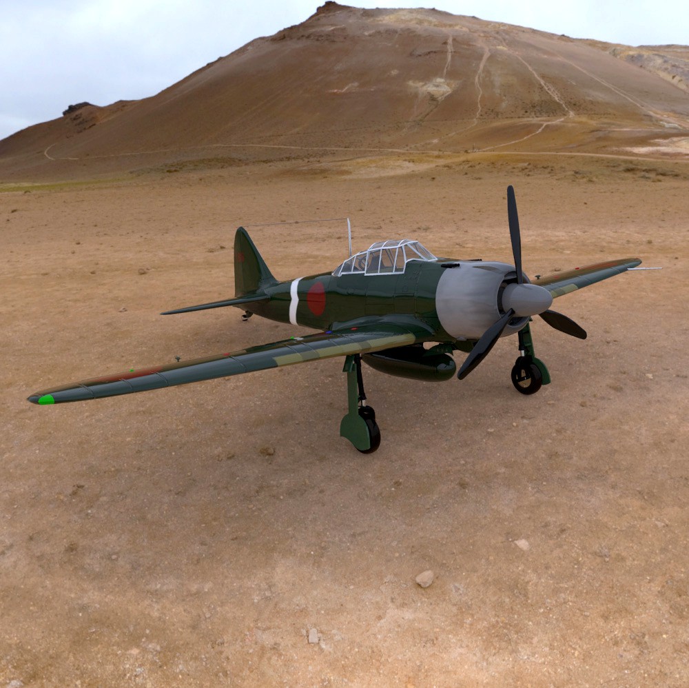 Japanese Zero (for Poser) 3d model