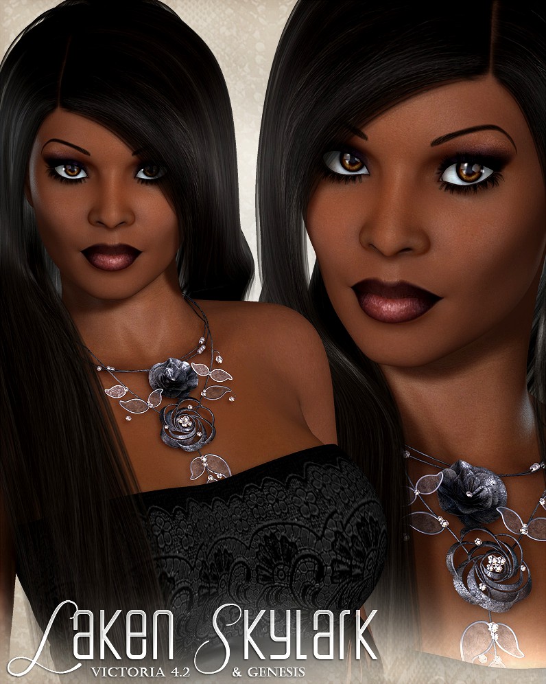 Laken Skylark for V4 and Genesis 3d model