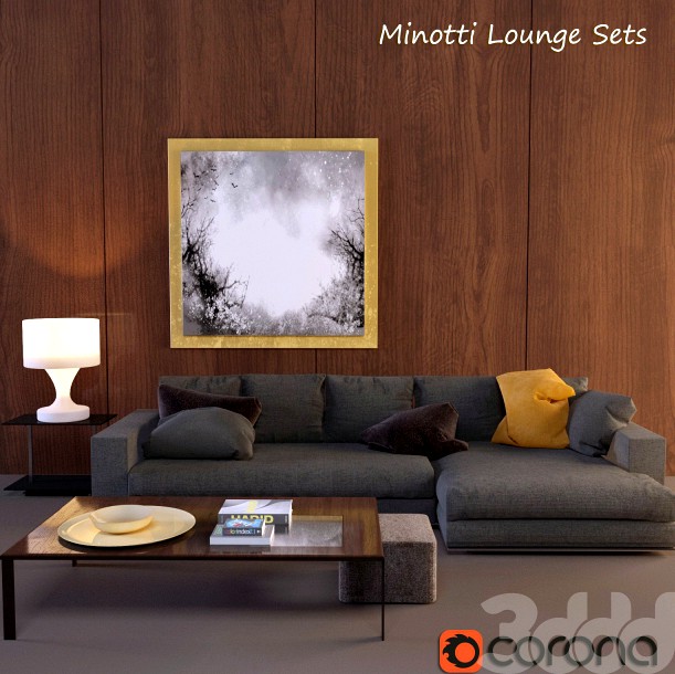Minotti Lounge Sets 3d model
