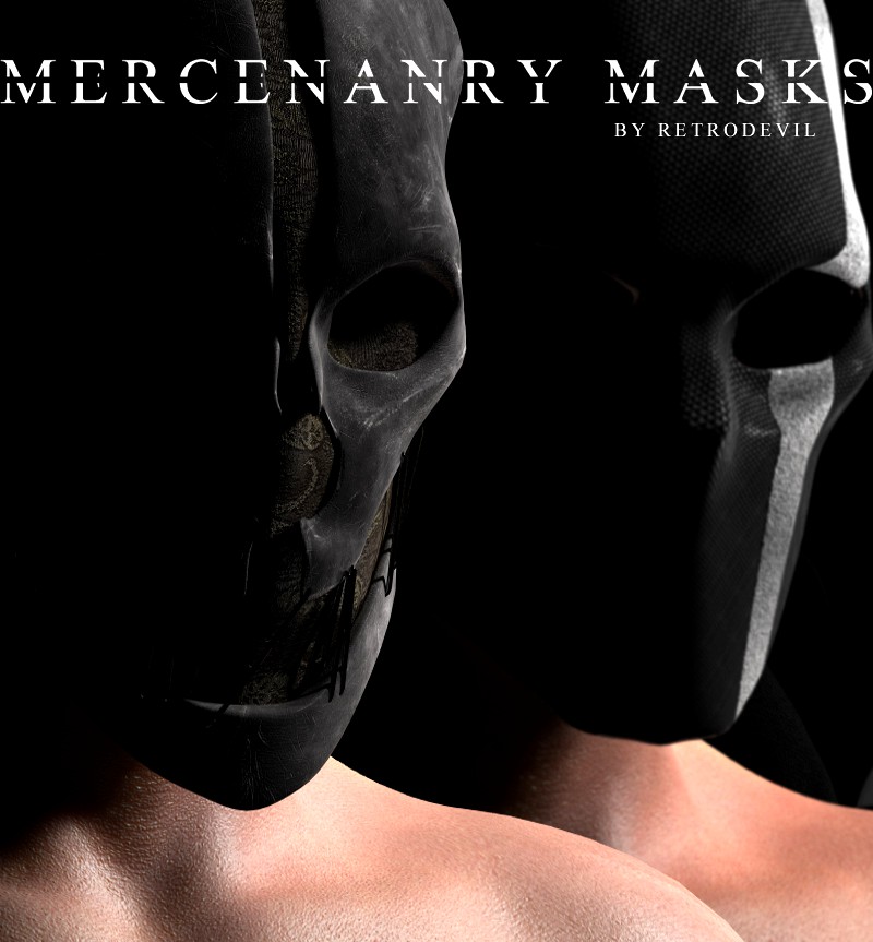 Mercenary Masks 3d model