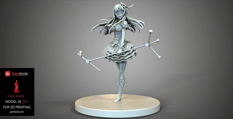 Idolmaster Girl 3D Printing Figurine | Static model