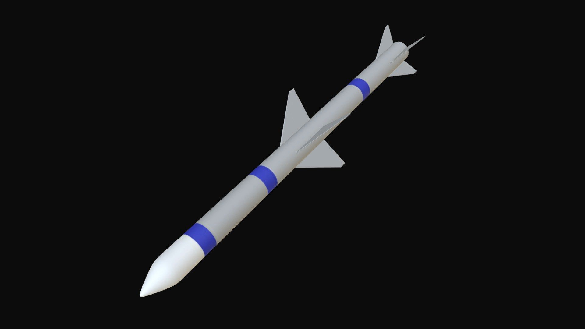 AIM-7F Sparrow missile 3d model